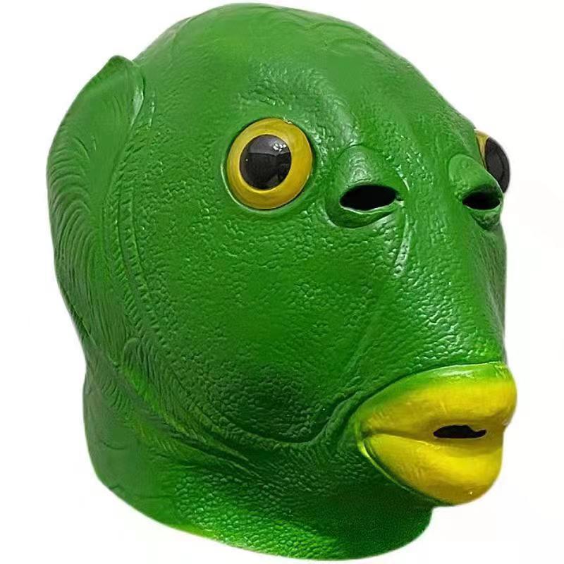 Animal rubber mask หน้ากากยางรูปสัตว์ สีเขียว สำหรับ Party | Lazada.co.th