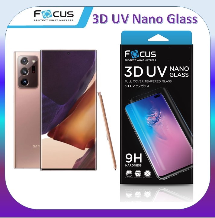 ฟิล์มกระจก ลงโค้ง กาวยูวี โฟกัส Focus 3D UV Nano Glass Samsung Galaxy ...