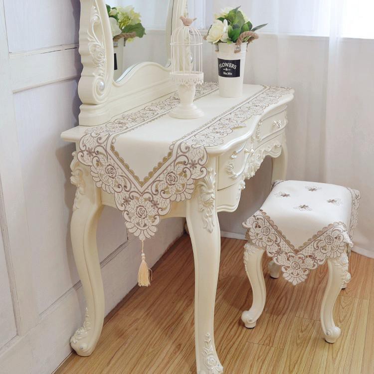 Dressing table cloth dustproof cover towel fabric bedroom dressing ...