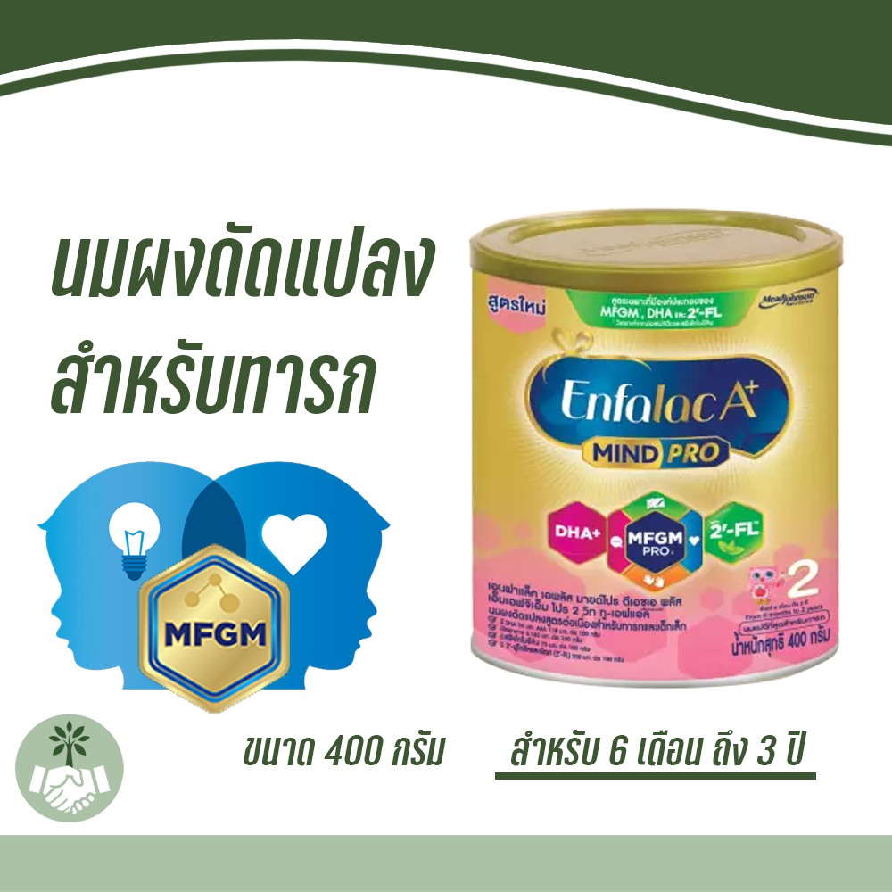 Enfalac เอนฟาแลค เอ พลัส มายโปร สูตร 2ขนาด 400 กรัม หมดอายุ 24062024 ...