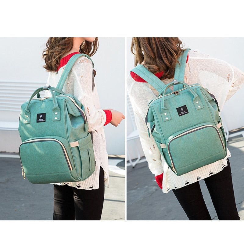 Backpack - BP01 กระเป๋าแม่และเด็ก กระเป๋าเป้สะพาย เปลนอนเด็ก กระเป๋าใส่ของเด็ก 2in1 สามารถเป็น ...