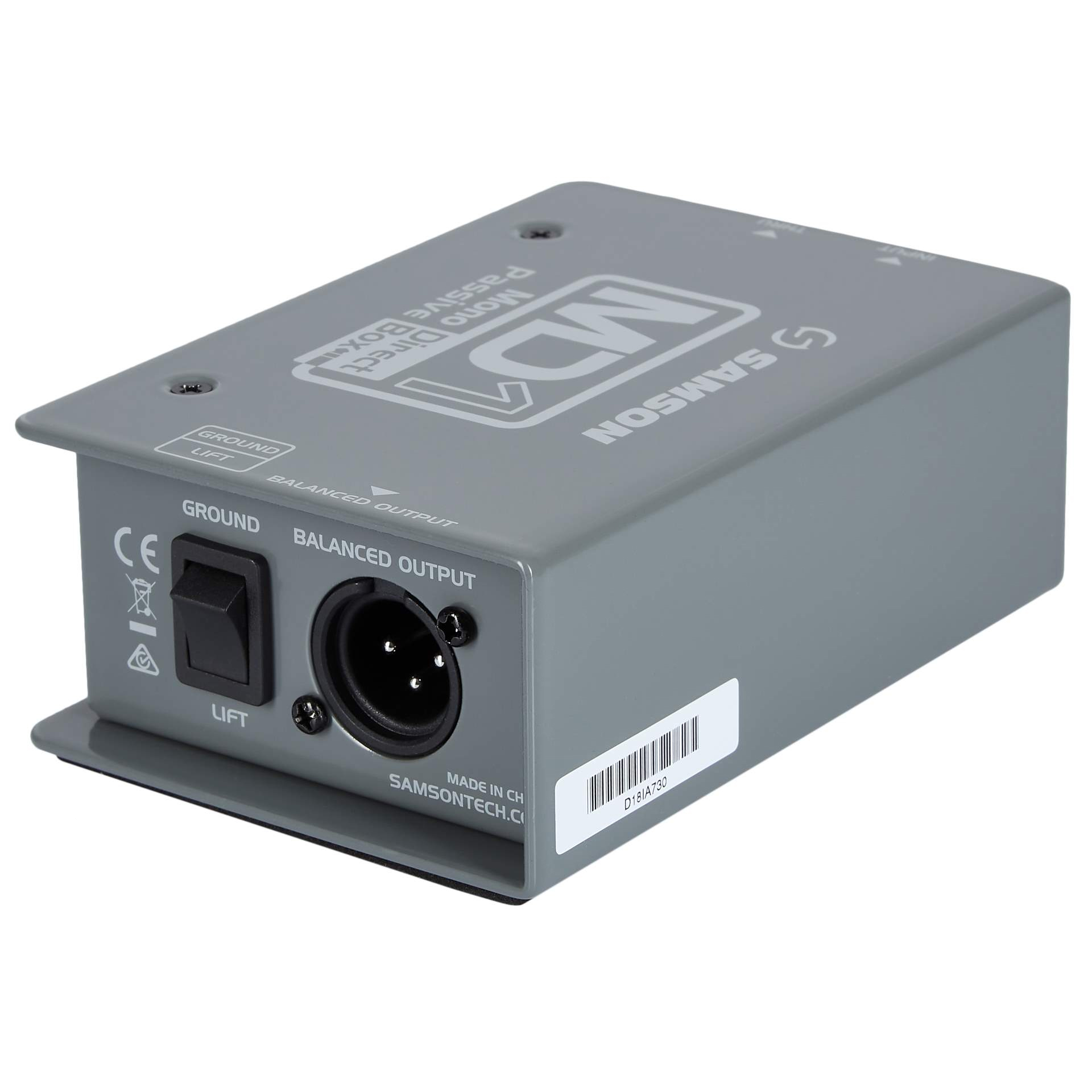 Samson® MD1 Mono Passive Direct Box (ไม่ใส่ถ่าน) Mono 1 Channel เหมาะ ...