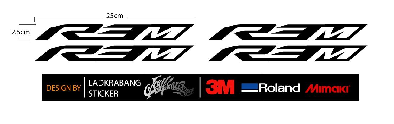 สติ๊กเกอร์ติดรถ โลโก้ yamaha R3M 3mแท้ (25cm) | Lazada.co.th