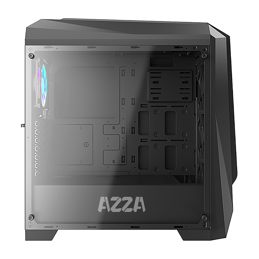 AZZA Mid Tower Tempered Glass ARGB Gaming Case Chroma 410B - Black - Linkworld electronic ...