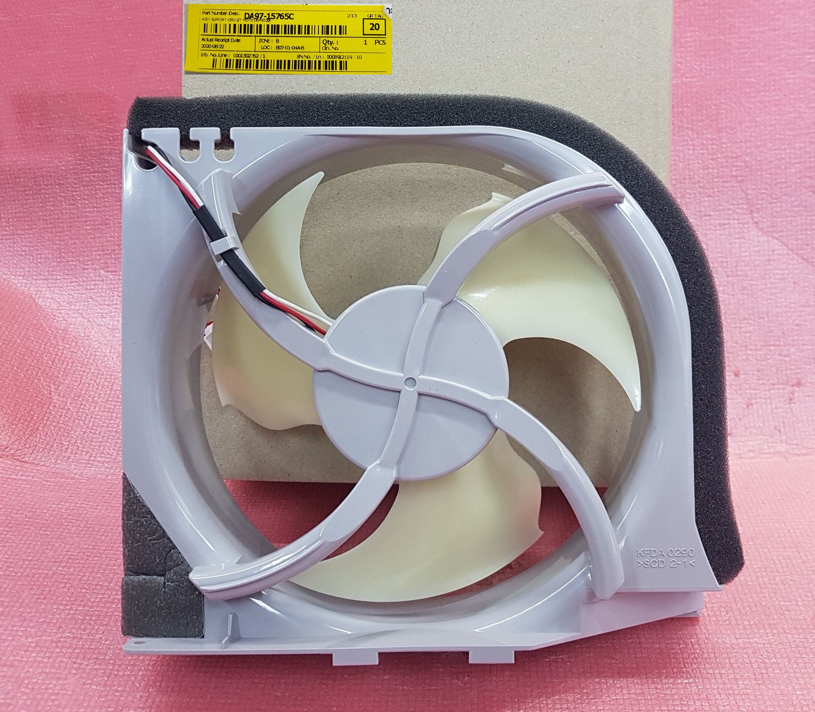 อะไหล่ของแท้/พัดลมตู้เย็นซัมซุง/ASSY SUPPORT-CIRCUIT MOTOR-C/SAMSUNG ...