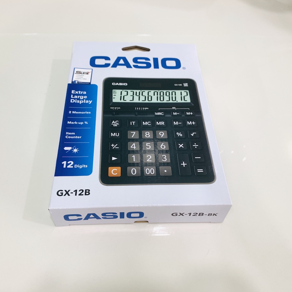 Casio เครื่องคิดเลข GX-12B ของแท้ 100% ประกันศูนย์เซ็นทรัลCMG2 ปี จากร้าน M&F888B - M&F888 B ...