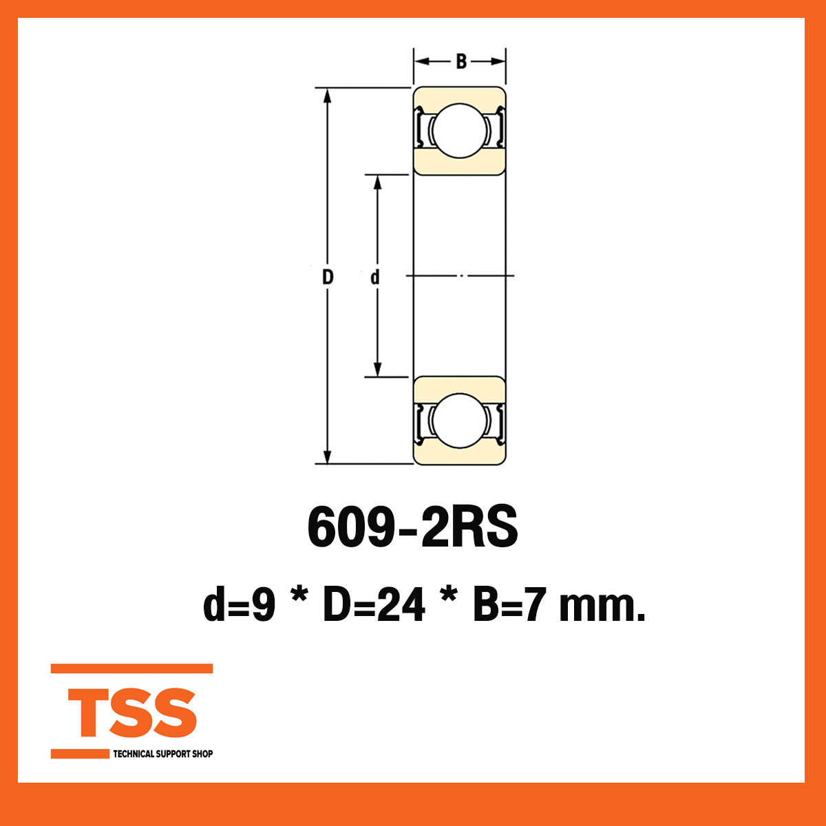 609-2RS SIGMA ตลับลูกปืนเม็ดกลมร่องลึก ฝายาง 2 ข้าง 609RS จำนวน 10 ชิ้น ...