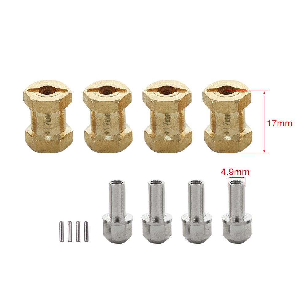 [Ready Stock] 4pcs Aluminum RC Car 12mm Hex Wheel Hub Drive Adaptor 15/20/25mm Extension ...