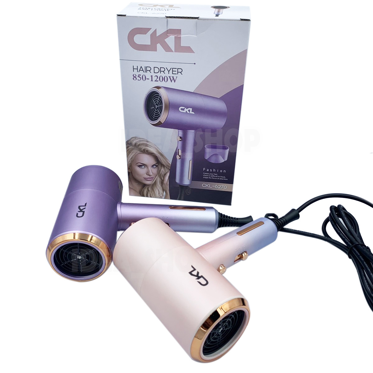 ไดร์เป่าผม CKL 6270 ปรับลมได้ 3 ระดับ ขนาดเล็ก พกพาสะดวก ไดร์จัดแต่งทรงผม ปรับความร้อนแรงลมได้ ไ ...