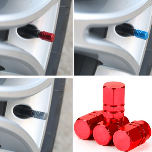 4pcs Auto Car Tire Valve Cap Bolt-in Aluminum Car Auto Tubeless Wheel ...