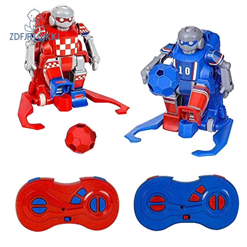1 Pair RC Soccer Robots Kids Toys Set 2.4G Remote Control Robot Sport ...