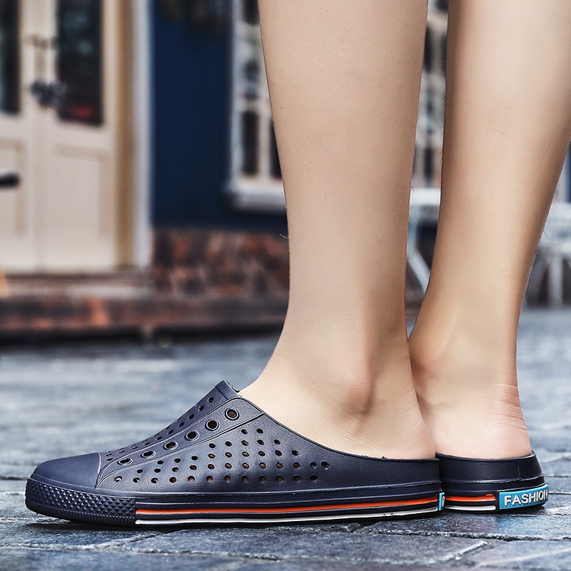 ∏ Men Jelly Shoes Summer Clogs Shoes Clogs Beach Women Slip on Solid ...