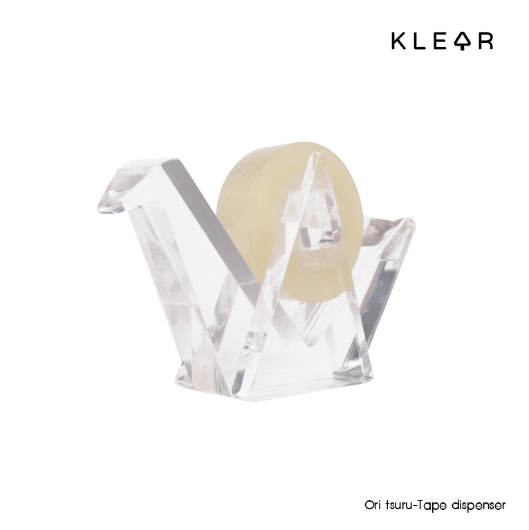 KlearObject Hai Ori-tsuru tape dispenser แท่นใส่สก๊อตเทป แกน 1 นิ้ว แท่นตัดเทปใส แท่นตัดสก๊อตเทป ...