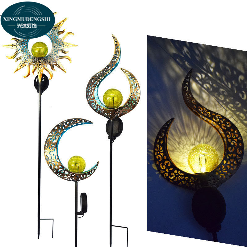 XMDS Led Solar Cell Light ควบคุมแสงอัจฉริยะศิลปะจากโลหะหัวปลั๊กสายดิน ...