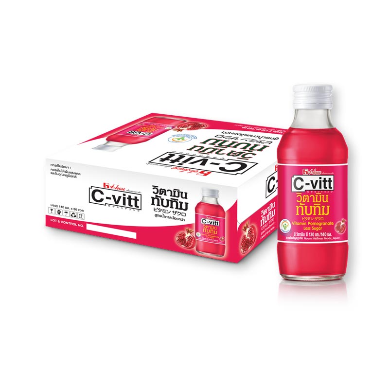 พร้อมส่ง ซีวิท เครื่องดื่มวิตามินซี รสส้ม 140 มล. x 30 ขวดC-Vitt ...