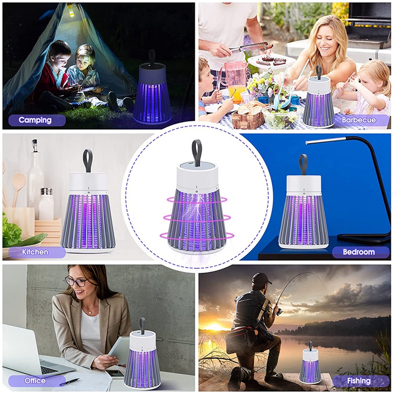 Electric Bug Zapper for Indoors Outdoor Fly Zapper Mosquito Trap LED ...