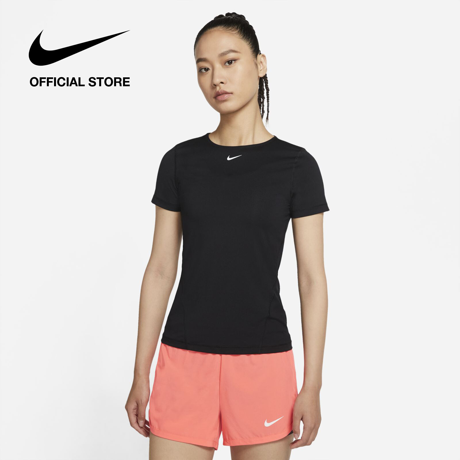 Nike Womens Sportswear Essential T-Shirt - Black ไนกี้ เสื้อยืดผู้หญิง เอสเซนเชียล - สีดำ - Nike ...