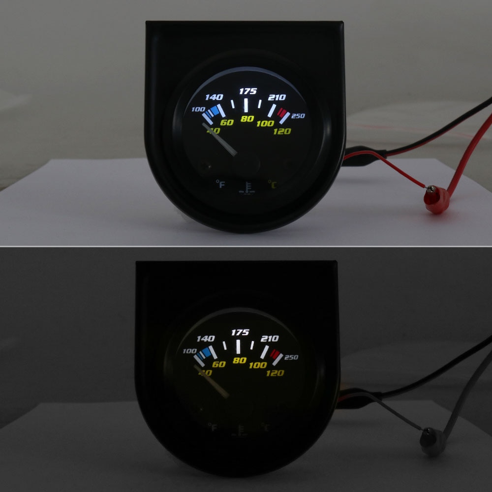 2" 52mm Water Temp Gauge 40-120 Celsius /100-250 Fahrenheit Pointer ...