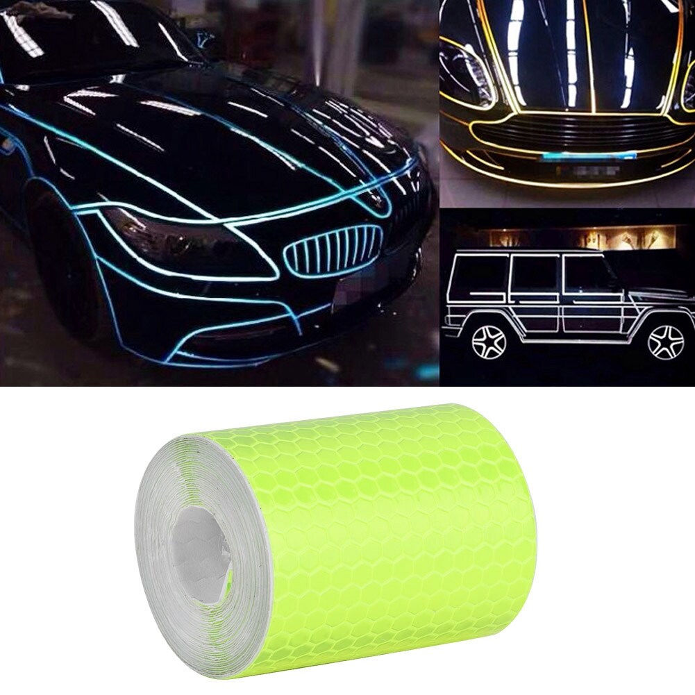 5cm * 3m Reflective Warning Tape Sticker Strip Decal for Car Automobile ...