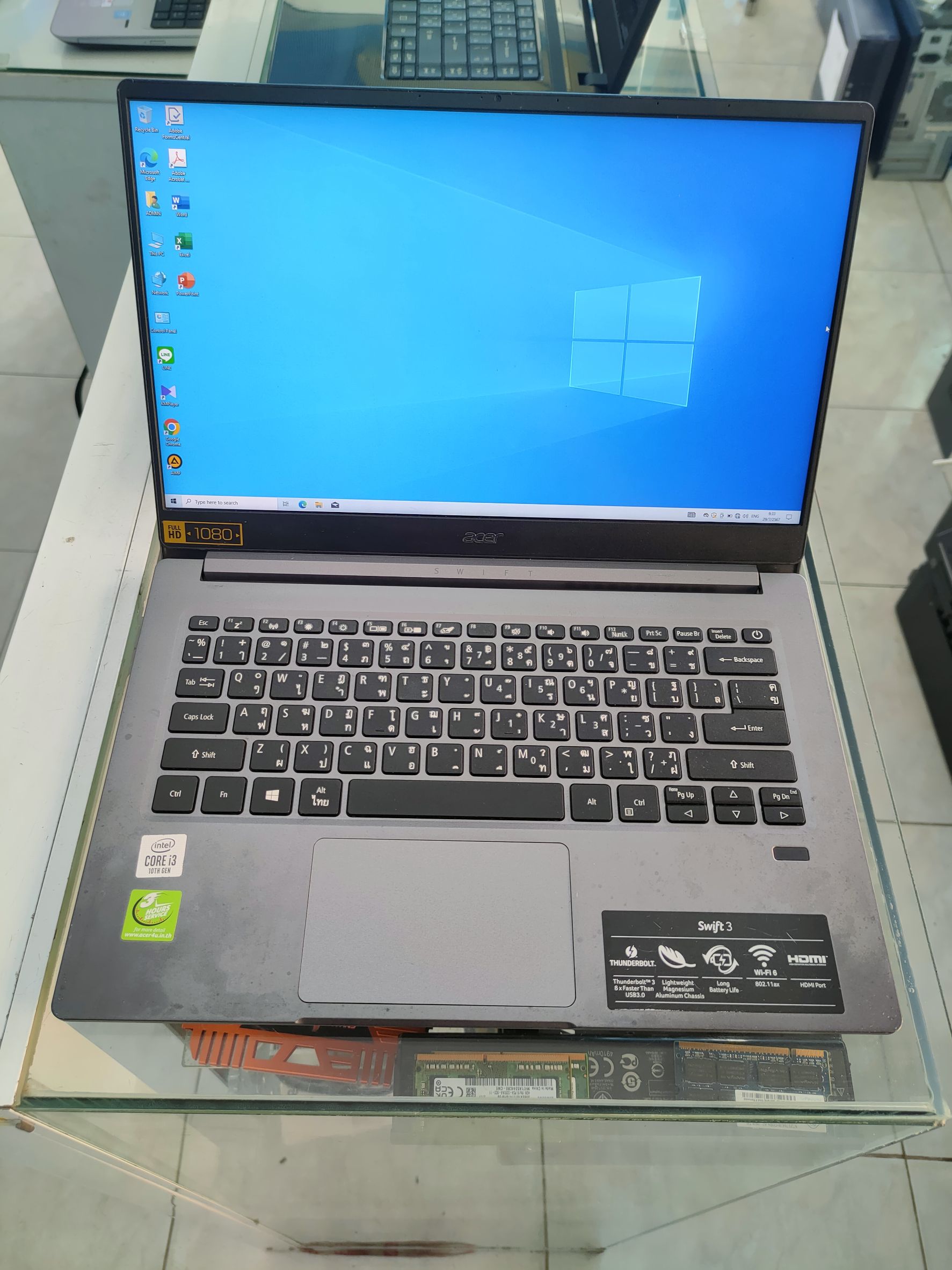 ACER SWIFT 14 (AI-SF14-51-51TJ) INTEL CORE ULTRA 5 226V (Steam Blue) Thin Light NOTEBOOK(โน๊ต ...