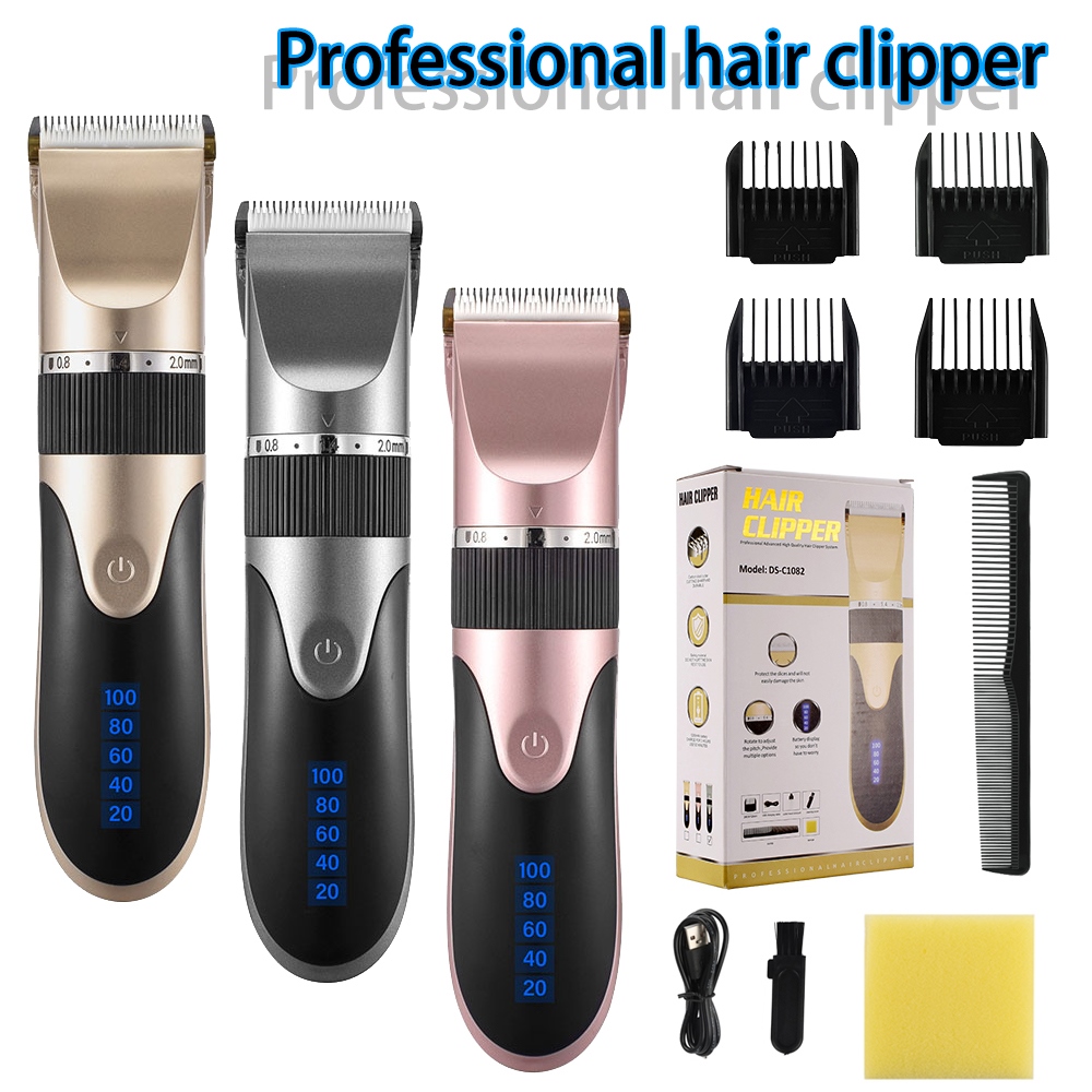 Professional Hair Clipper Electric Shaver For Men Rechargeable Hair ...