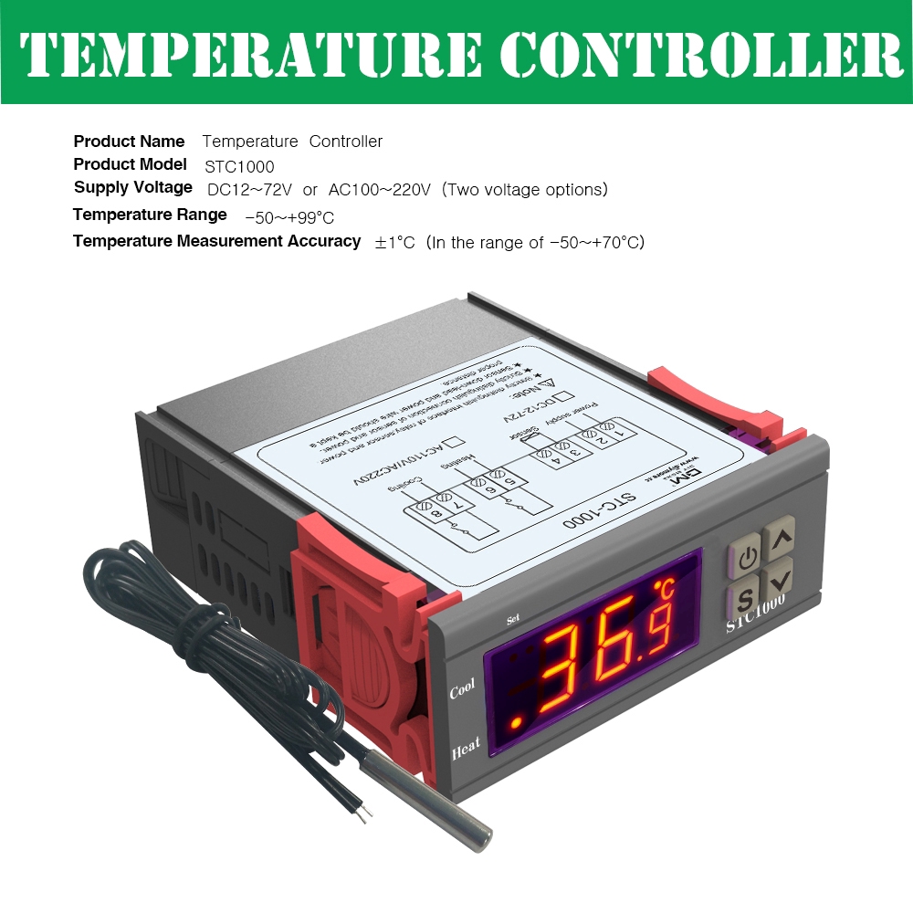 Digital Temperature Controller Thermostat Thermoregulator Incubator รี ...