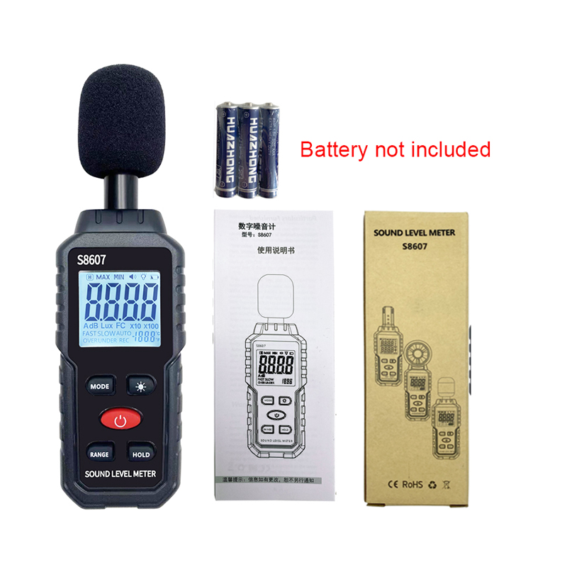 ดิจิตอล30 ~ 130dB Decibelimeter DB Meter เครื่องวัดระดับเสียงวัดระดับ ...