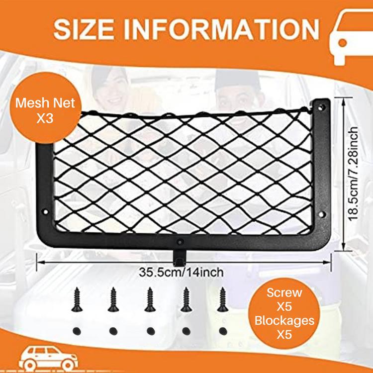 Car Net Pocket for Back Seat Auto Mesh Net Holder Pocket Organizer for ...
