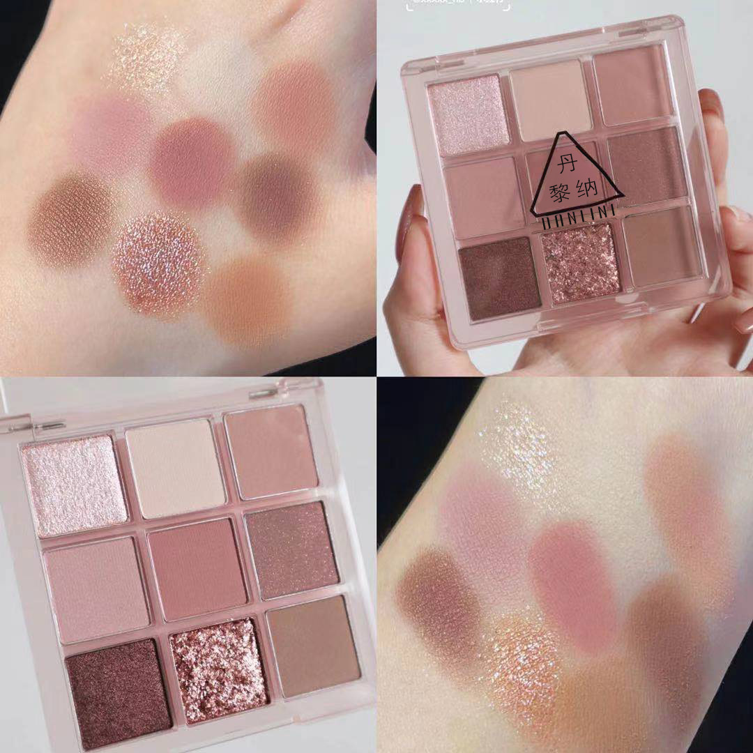 Eye shadow palette milk tea color, nude color, earth tone color, nine ...