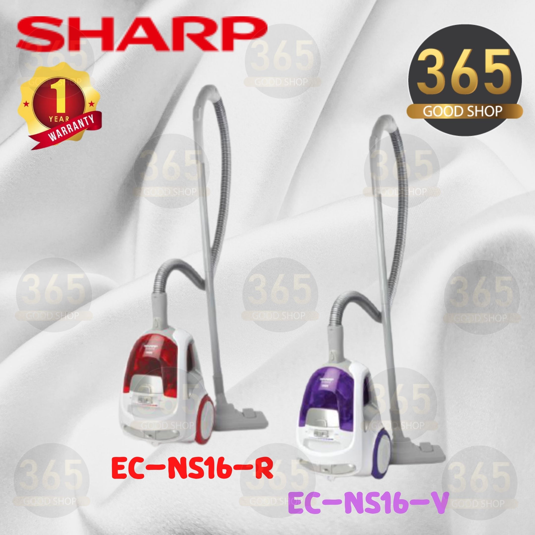 **ส่งฟรี**SHARP เครื่องดูดฝุ่นแบบกล่อง 1600วัตต์ รุ่น EC-NS16 - MixASale