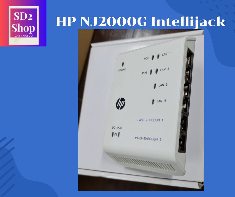 HP 3com NJ2000G IntelliJack Switch PoE Managed 7 Port Gigabit - JD057A ...