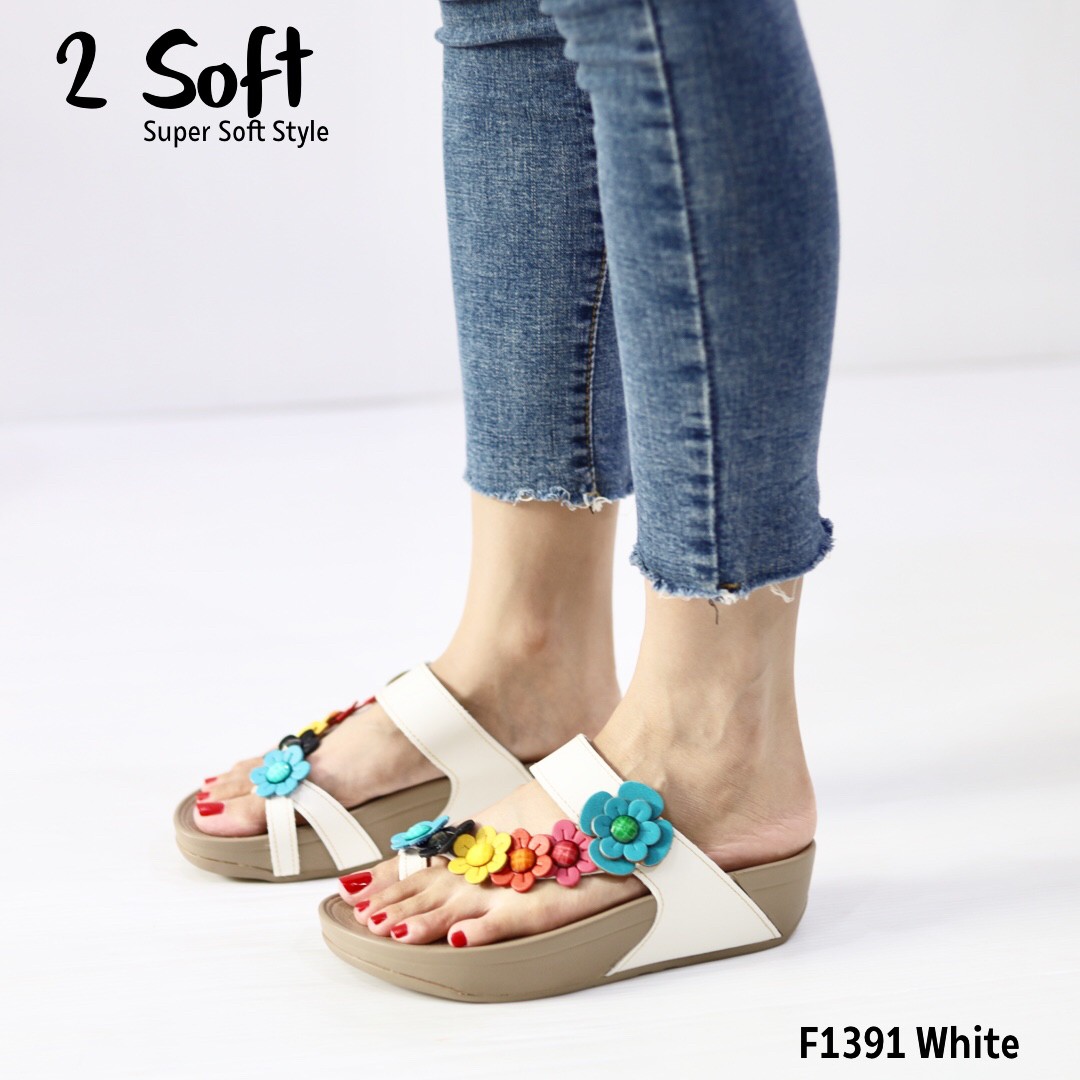 Soft Mindy รองเท้าแตะเพื่อสุขภาพ แฟชั่นผู้หญิง รุ่นใหม่ล่าสุด รุ่น 1391 ...