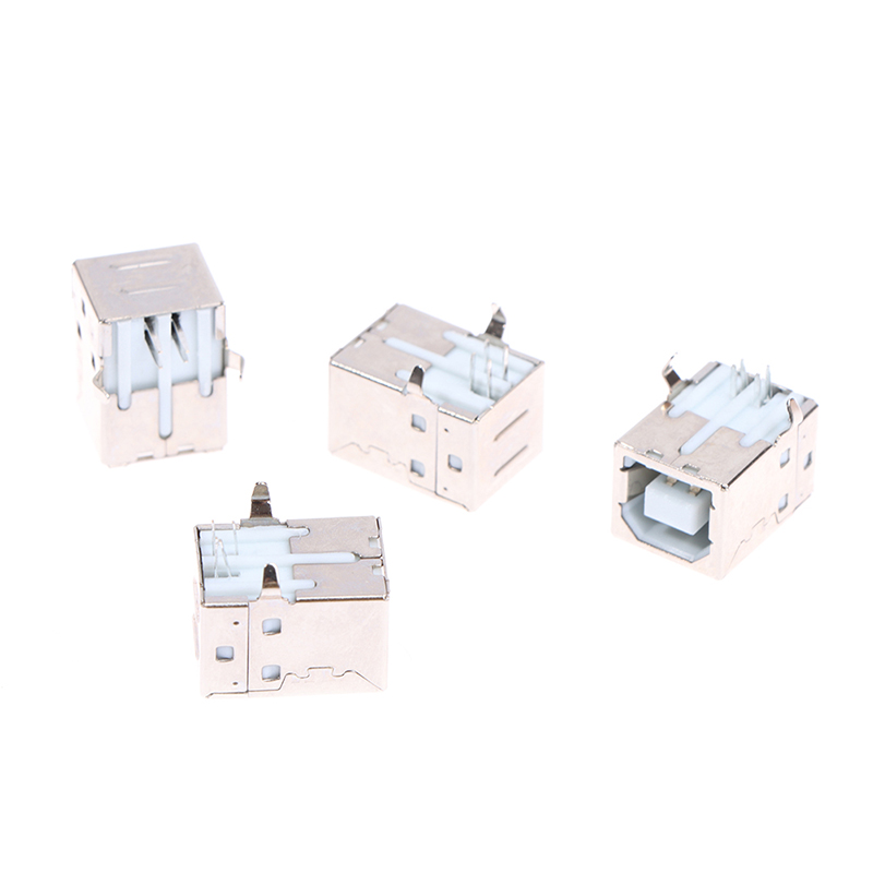 Refreshing 10Pcs USB B Type Female Socket Connector 90 Degrees For ...
