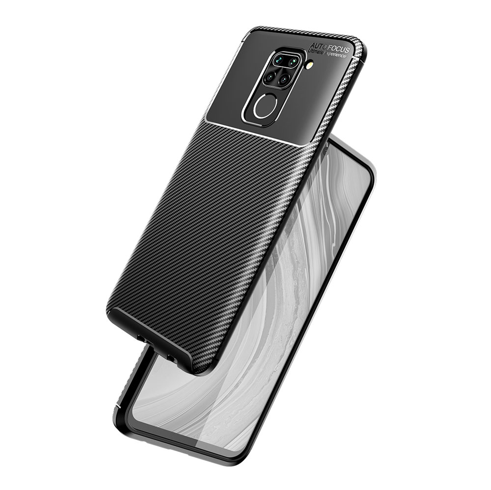 Xiaomi Redmi Note 9 Case EabHulie Carbon Fibre Grip Slip-Resistant Soft ...