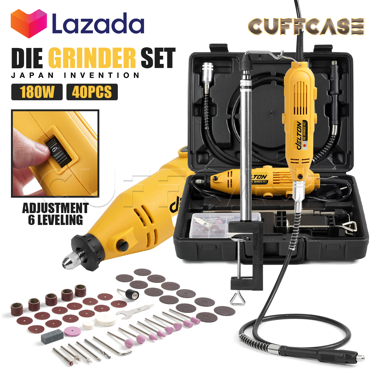 InnTech เครื่องเจียรสายอ่อน 180 วัตต์ เครื่องเจียร มินิ แกะสลัก Mini ...