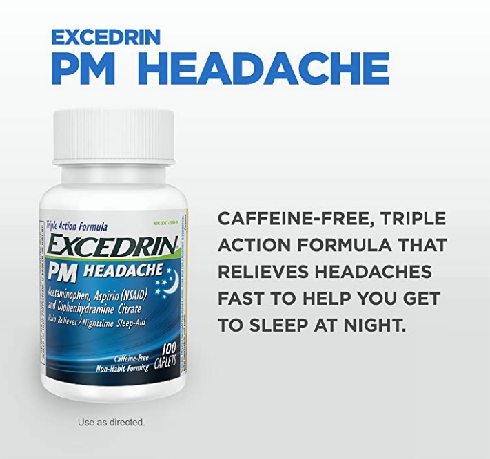 50% OFF ราคา SALE สินค้า Exp 05/22. Excedrin® PM Headache Pain Reliever ...