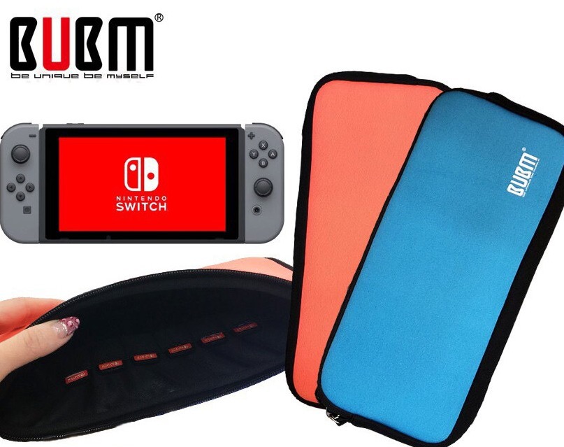 สุดคุ้ม BUBM for nintendo switch Soft case Neon Color ด้านในใส่อุปกรณ์ ...