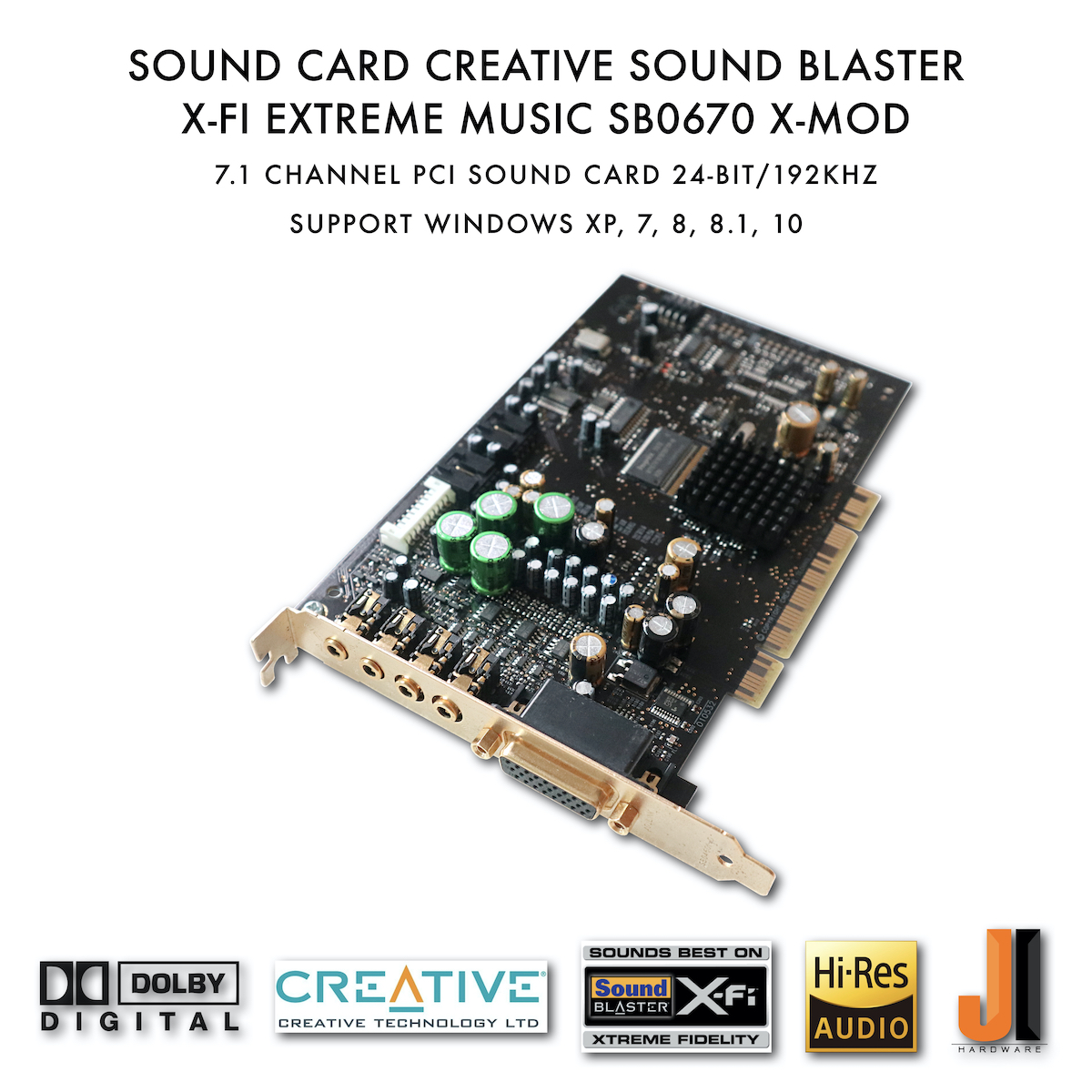 Sound Card Creative Sound Blaster X-Fi XtremeMusic SB0670 7.1 Channel ...