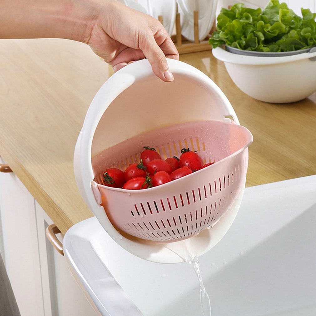 CW NewDrain Rice Washing Colander BasketStrainer Noodles Vegetables ...