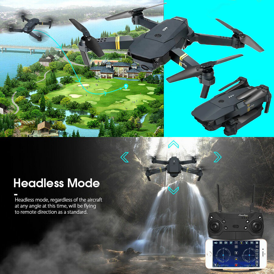Drone X Pro E58 WIFI FPV HD Drone CameraFoldable Selfie RC Quadcopter ...