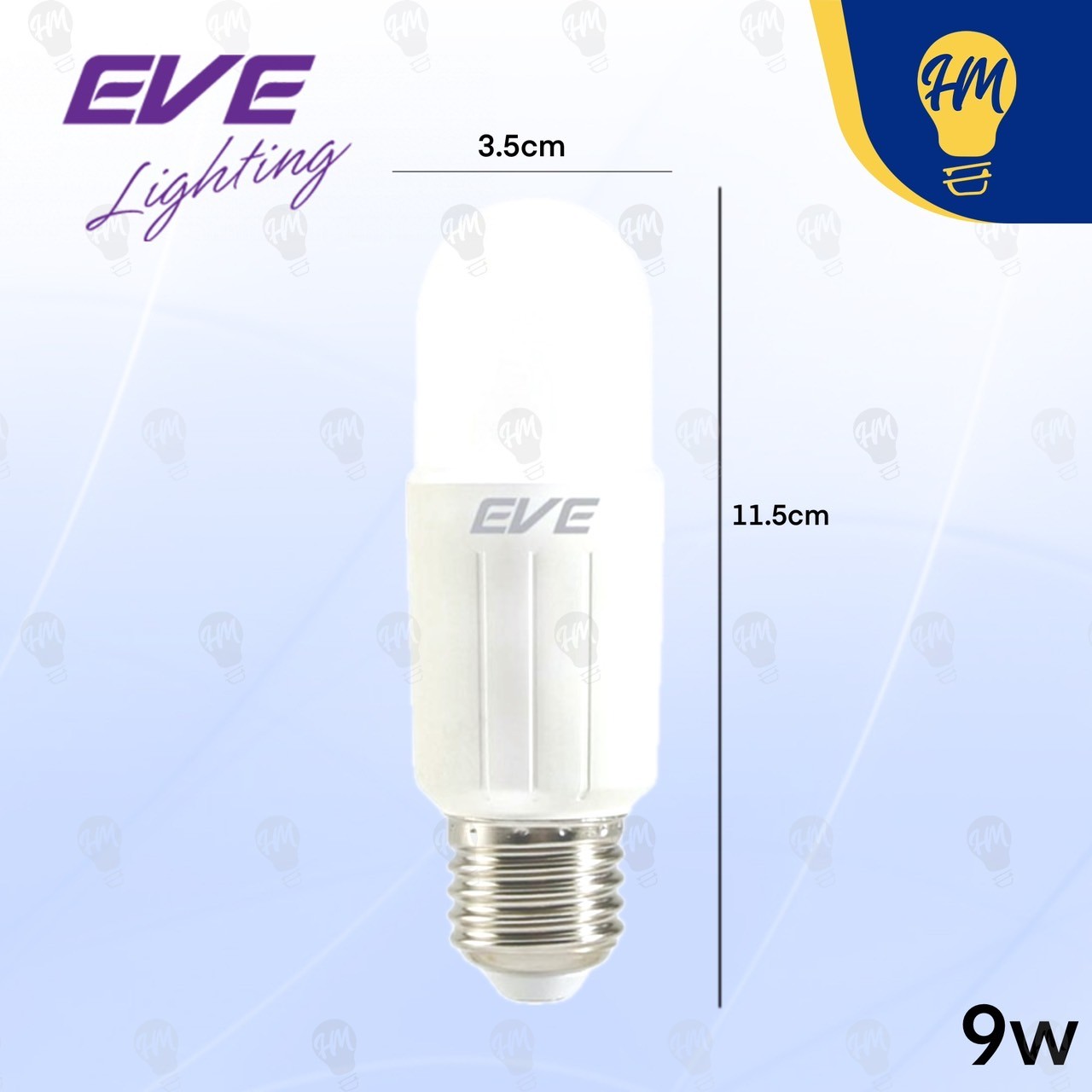 EVE หลอดไฟ LED ทรงแคปซูล 9W 15W แสงขาวแสงวอร์ม (รุ่น T38 ECO) - HM ...
