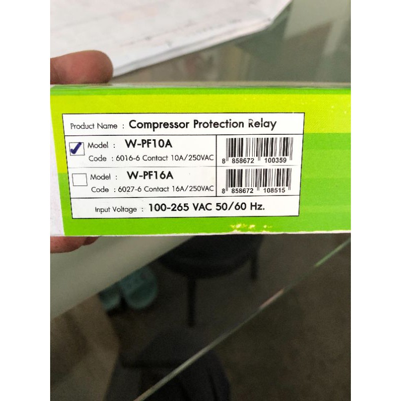 ป้องกันไฟตก Compressor Protector 10A. 16A. ป้องกันไฟตก WPF10A 16A WIN ...