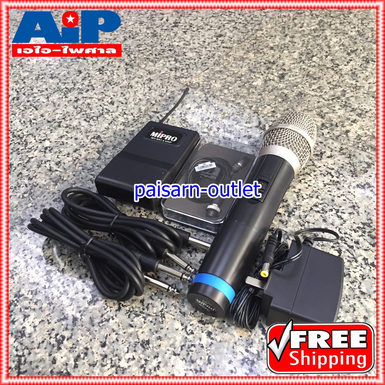 ไมค์ลอยคู่ UHF MIPRO MR-823 /MT-801a+MH-80 ไมค์ลอยแบบ มือถือ1 หนีบเสื้อ1 ความถี่ล่าสุดที่ กสทช ...