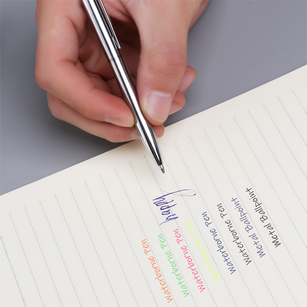 New Mini Waterborne Metal Ballpoint Pen Stationery Gel Smooth Fashion ...