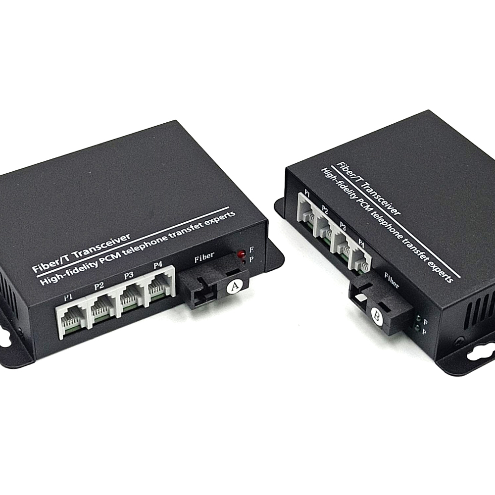 Media Fiber To Phone Telephone Voice Optical PCM 4 CH (SCSX20km) - Lan ...