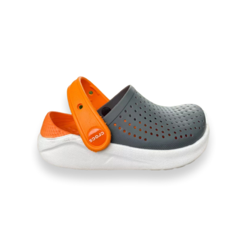 Genuine Official Crocs LiteRide Fashion Kids Slippers T102 Soft Sole ...