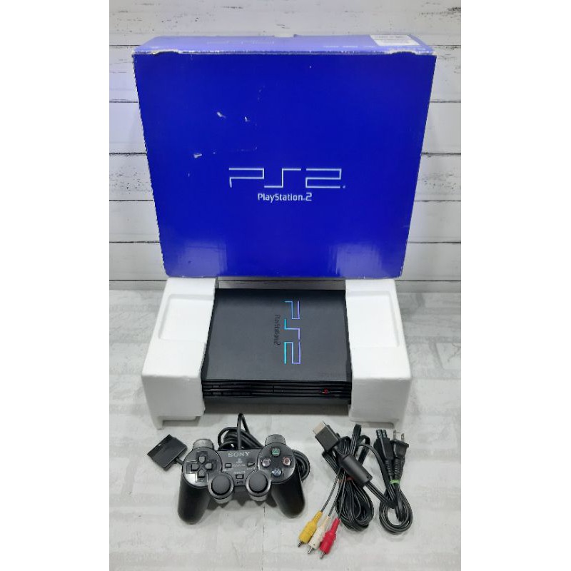 เครื่อง PS2 งานกล่อง PlayStation 2 เล่นแผ่นแท้เท่านั้น เล่นแผ่นก๊อปไม่ได้ พร้อมแผ่นเกมแท้ 10 ...