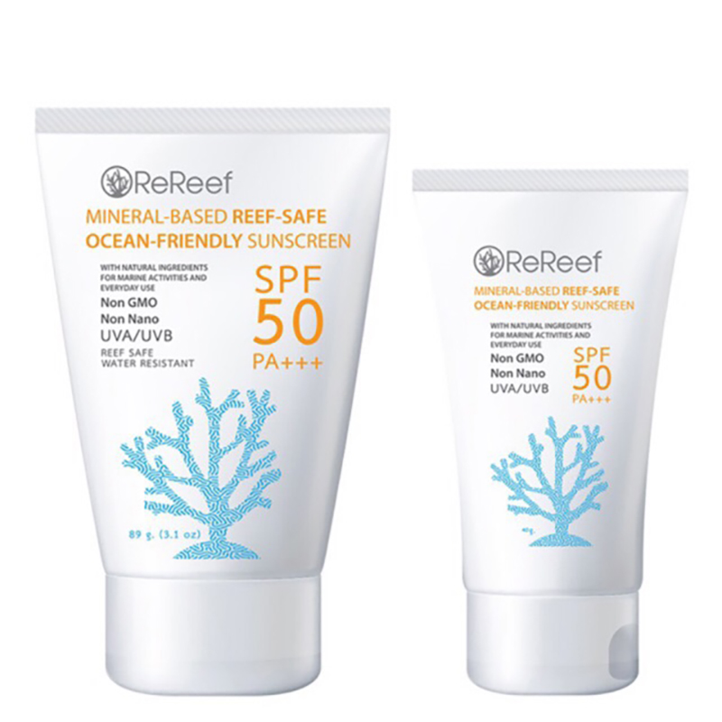 (แพ็คคู่ ใหญ่+เล็ก) ครีมกันแดด Rereef Reef-Safe Sunscreen SPF50 PA+++ 89g. + 40g. - Beautynista ...