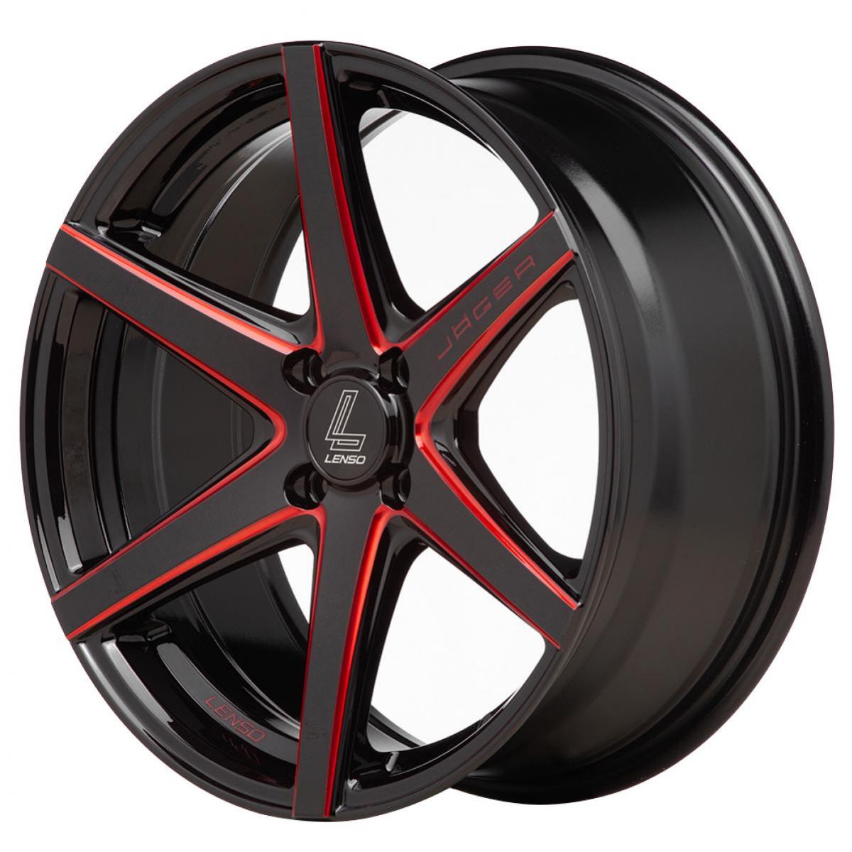 Lenso ล้อแม็กขอบ17 17x7.5 PCD 4x100 ออฟ 35 JAGER JAGER-CRAFT สีดำ ล้อ ...
