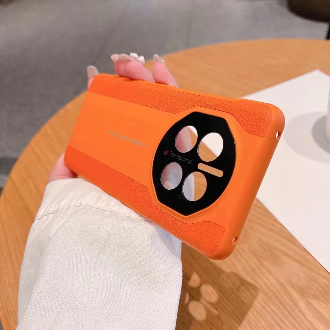 หัวเว่ย Mate60pro เคสศัพท์หนังแท้กลายเป็นปอร์เช่ในไม่กี่วินาที magic5 กันกระแทก P60 เคสป้องกัน ...